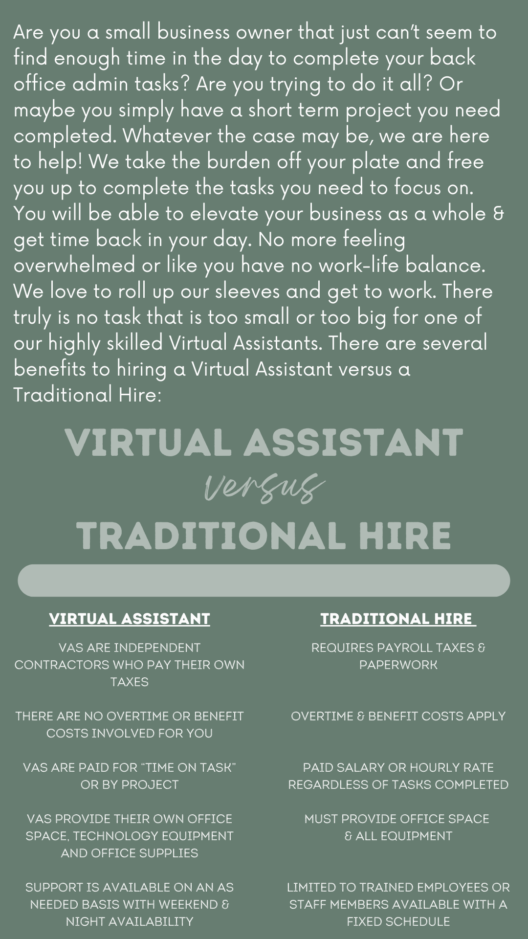 WHO WE SERVE + WHY A VA – laulima va solutions